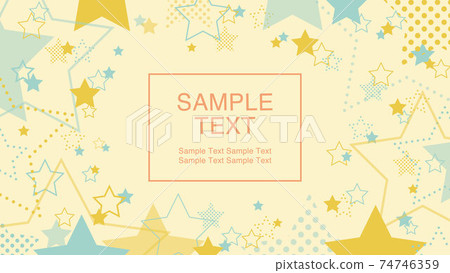 Flat design frame star - Stock Illustration [74746359] - PIXTA