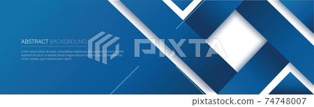 modern blue line banner. vector illustration - Stock Illustration ...