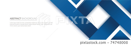 modern blue line banner. vector illustration-插圖素材 [74748008] - PIXTA圖庫