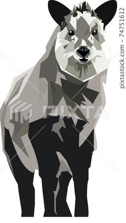 Illustration of Japanese serow - Stock Illustration [74751612] - PIXTA