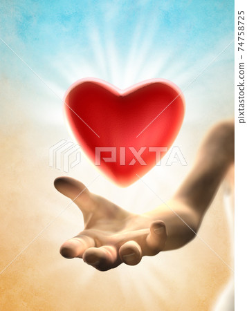 Heart giving - Stock Illustration [74758725] - PIXTA