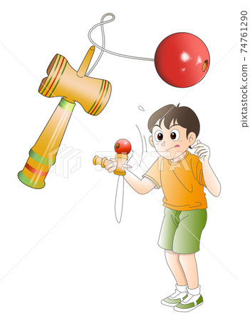Kendama play - Stock Illustration [74761290] - PIXTA