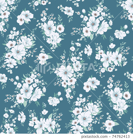 Seamless spring vector pattern 1 - Stock Illustration [74762413] - PIXTA