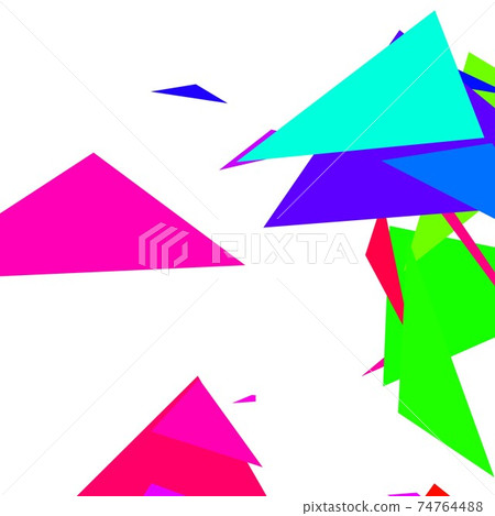 Abstract triangle beautiful vivid colorful - Stock Illustration ...