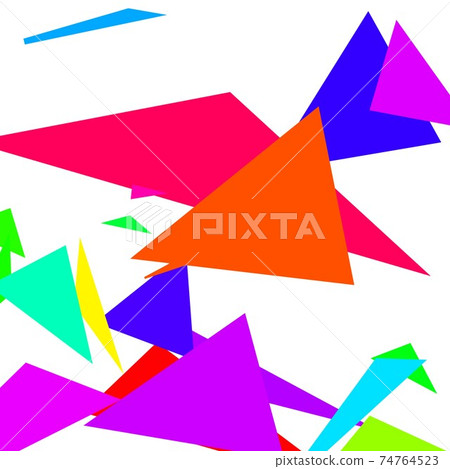 Abstract triangle beautiful vivid colorful - Stock Illustration ...