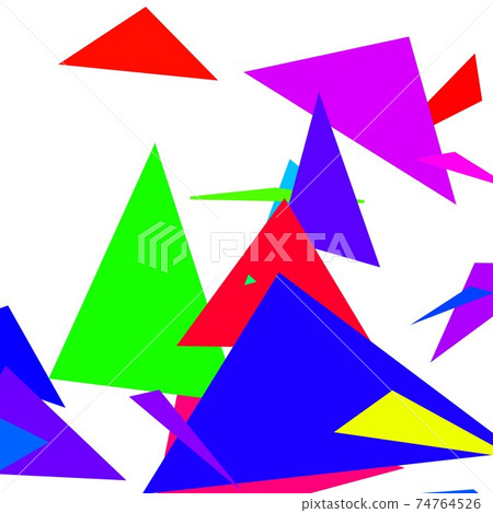 Abstract triangle beautiful vivid colorful - Stock Illustration ...