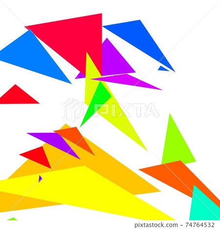 Abstract triangle beautiful vivid colorful - Stock Illustration ...