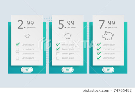 price table template background - Stock Illustration [74765492] - PIXTA