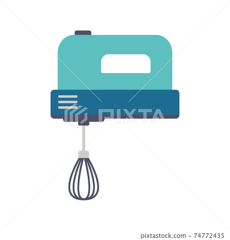 cartoon mixer isolated on white, vector... - Stock Illustration ...