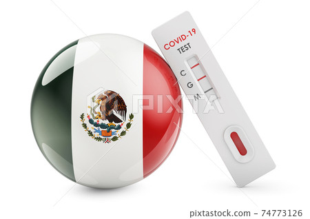Diagnostic test for coronavirus in Mexico.... - Stock Illustration ...