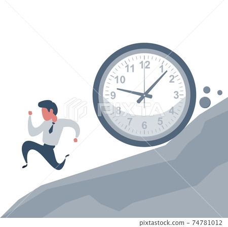 Concept of missing deadline, bad time... - Stock Illustration [74781012 ...