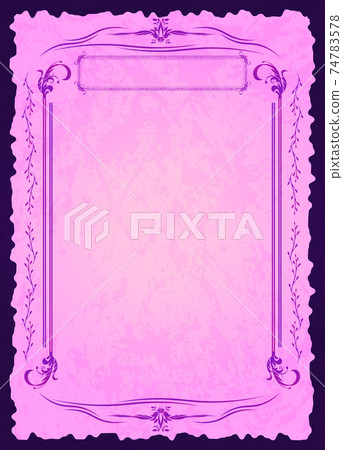 Card game style frame (pink) - Stock Illustration [74783578] - PIXTA