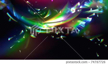 Rainbow crystal light, prism flare reflection lens - Stock Illustration ...