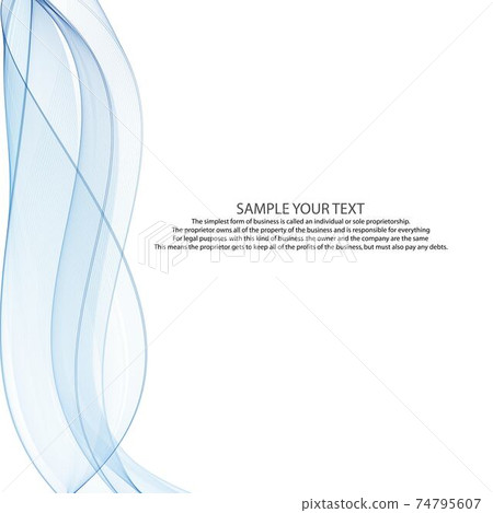 Abstract wave design element. Blue wave.layout... - Stock Illustration ...