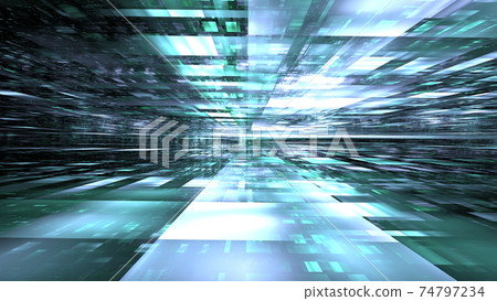 Cyber image horizon - Stock Illustration [74797234] - PIXTA