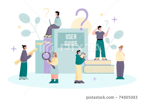 User guide and instructions for use, cartoon... - Stock Illustration ...
