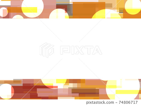 Frame with a simple warm color pattern - Stock Illustration [74806717 ...