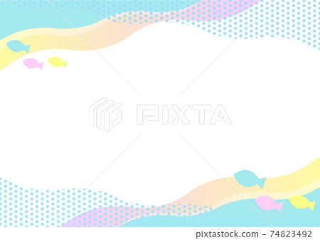 Background fish pastel - Stock Illustration [74823492] - PIXTA