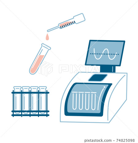 Medical / testing equipment set illustration - Stock Illustration ...