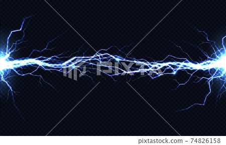 Electrical energy discharge 3d vector light effect-插圖素材 [74826158 ...
