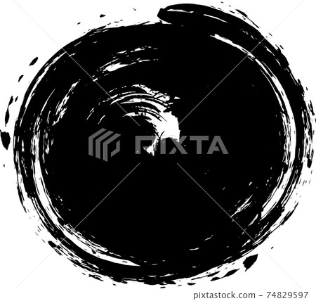 Circles and circles filled with ink - Stock Illustration [74829597] - PIXTA