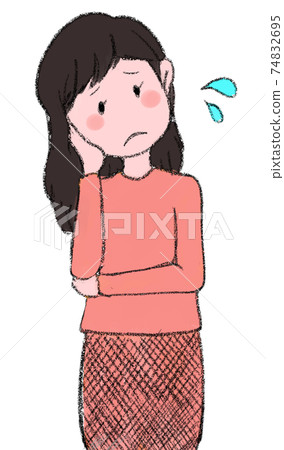 A woman in need - Stock Illustration [74832695] - PIXTA