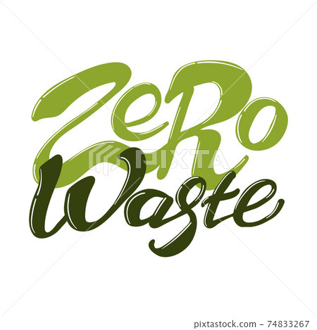 Inspirational quote slogan zero waste, for eco... - Stock Illustration ...