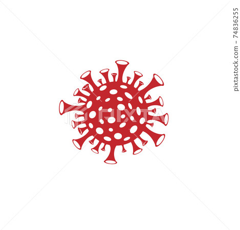 Red virus symbol - Stock Illustration [74836255] - PIXTA