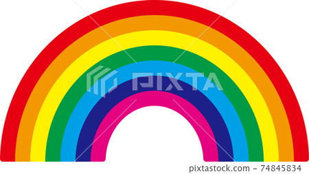 Simple rainbow vector illustration - Stock Illustration [74845834] - PIXTA