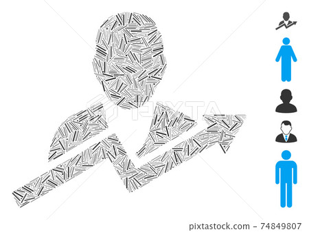 Hatch Mosaic User Trend Icon - Stock Illustration [74849807] - PIXTA