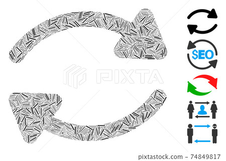Hatch Mosaic Update Icon - Stock Illustration [74849817] - PIXTA