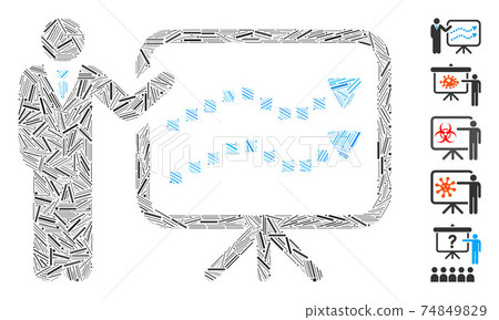 Hatch Mosaic Trends Lecture Icon - Stock Illustration [74849829] - PIXTA