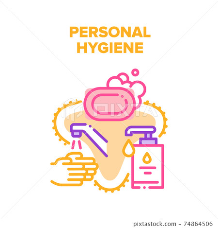Personal Hygiene Vector Concept Color Illustration - Stock Illustration ...