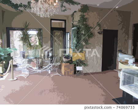 Shop entrance background - Stock Illustration [74869733] - PIXTA