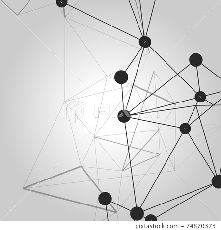 Illustration with compound vector molecule.... - Stock Illustration ...