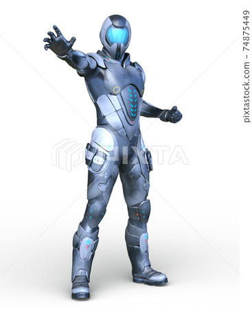 Cyber man - Stock Illustration [74875449] - PIXTA