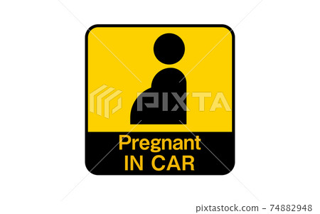 Warning sticker for safe driving - Stock Illustration [74882948] - PIXTA