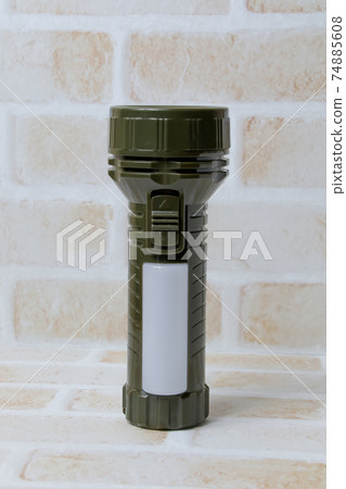 Flashlight, disaster prevention goods, disaster... - Stock Photo ...