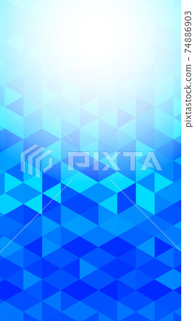 Blue polygon vector frame portrait background... - Stock Illustration ...
