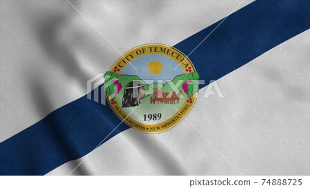 Flag of Temecula, city of California, United... - Stock Illustration ...