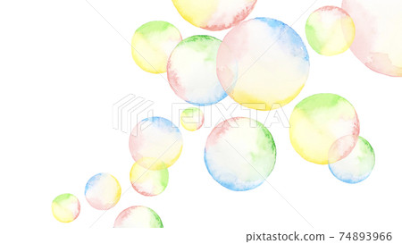 Watercolor background texture bubble spring /... - Stock Illustration ...