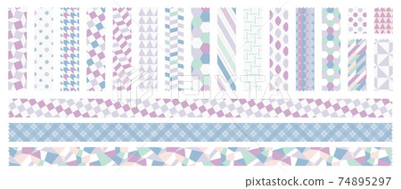 Geometric masking tape - Stock Illustration [74895297] - PIXTA