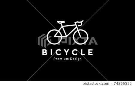 modern simple lines bicycles logo design vector... - Stock Illustration ...