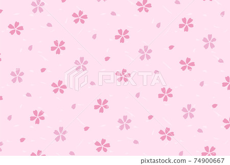 Sakura pattern background material - Stock Illustration [74900667] - PIXTA
