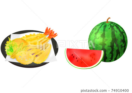 Watermelon tempura - Stock Illustration [74910400] - PIXTA