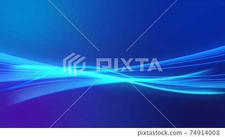 Blue digital wavy wave background material - Stock Illustration ...