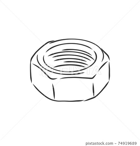 Gadget icon. Vector illustration of a bolt and... - Stock Illustration ...