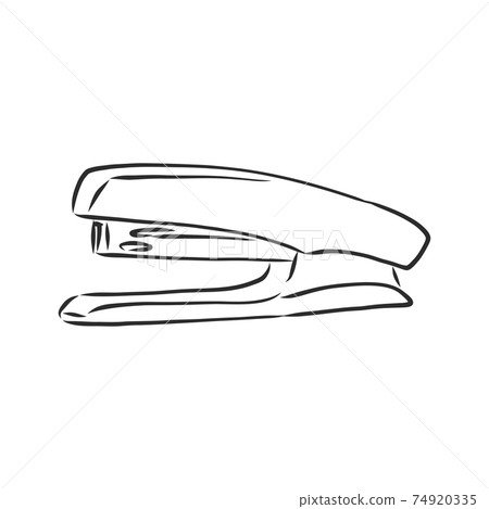 Hand Drawn stapler doodle. Sketch style icon.... - Stock Illustration ...
