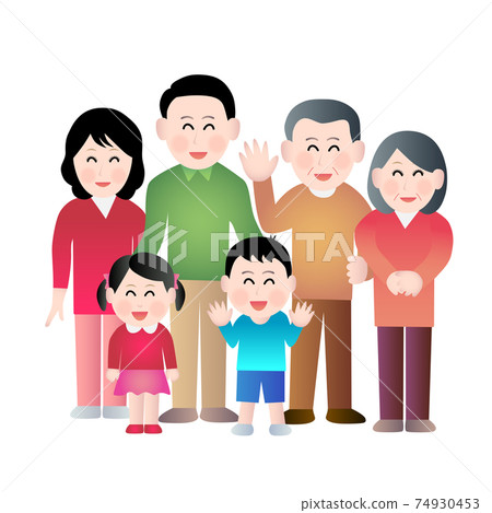 Third generation family - Stock Illustration [74930453] - PIXTA