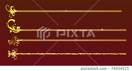 Shining gold calligraphy design decoration - Stock Illustration ...